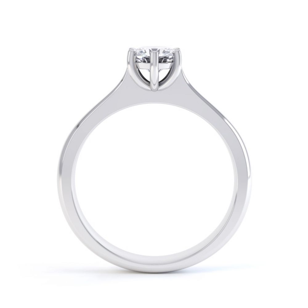 6 Claw Diamond Engagement Ring with Basket Setting