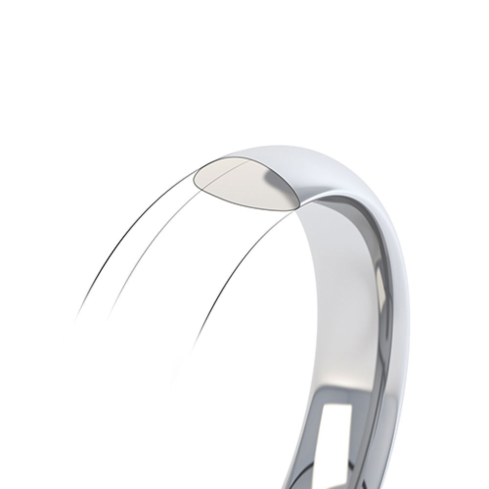 D Shaped Court Wedding Ring