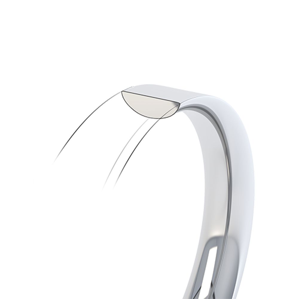 Medium Weight Flat Court Wedding Ring