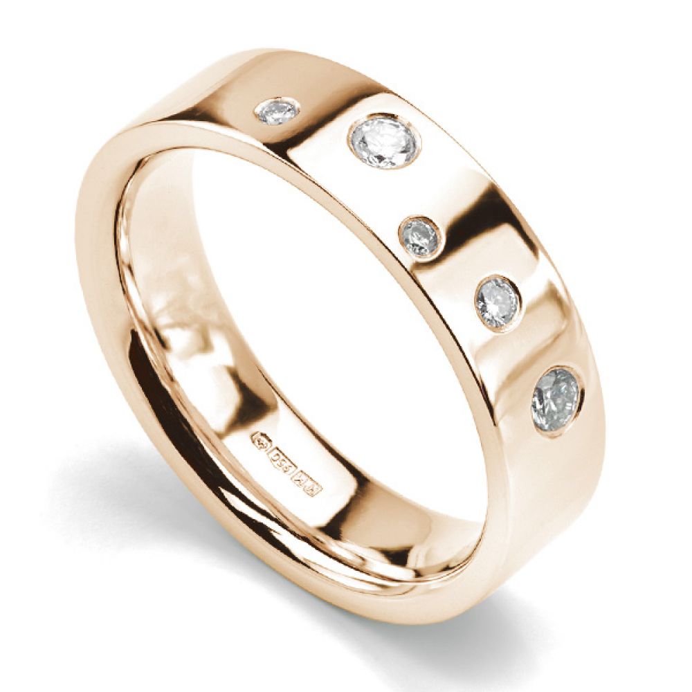 Diamond Scatter Wedding Ring