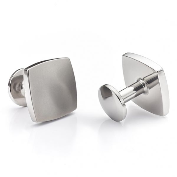 Luxury Square Matte Titanium Cufflinks