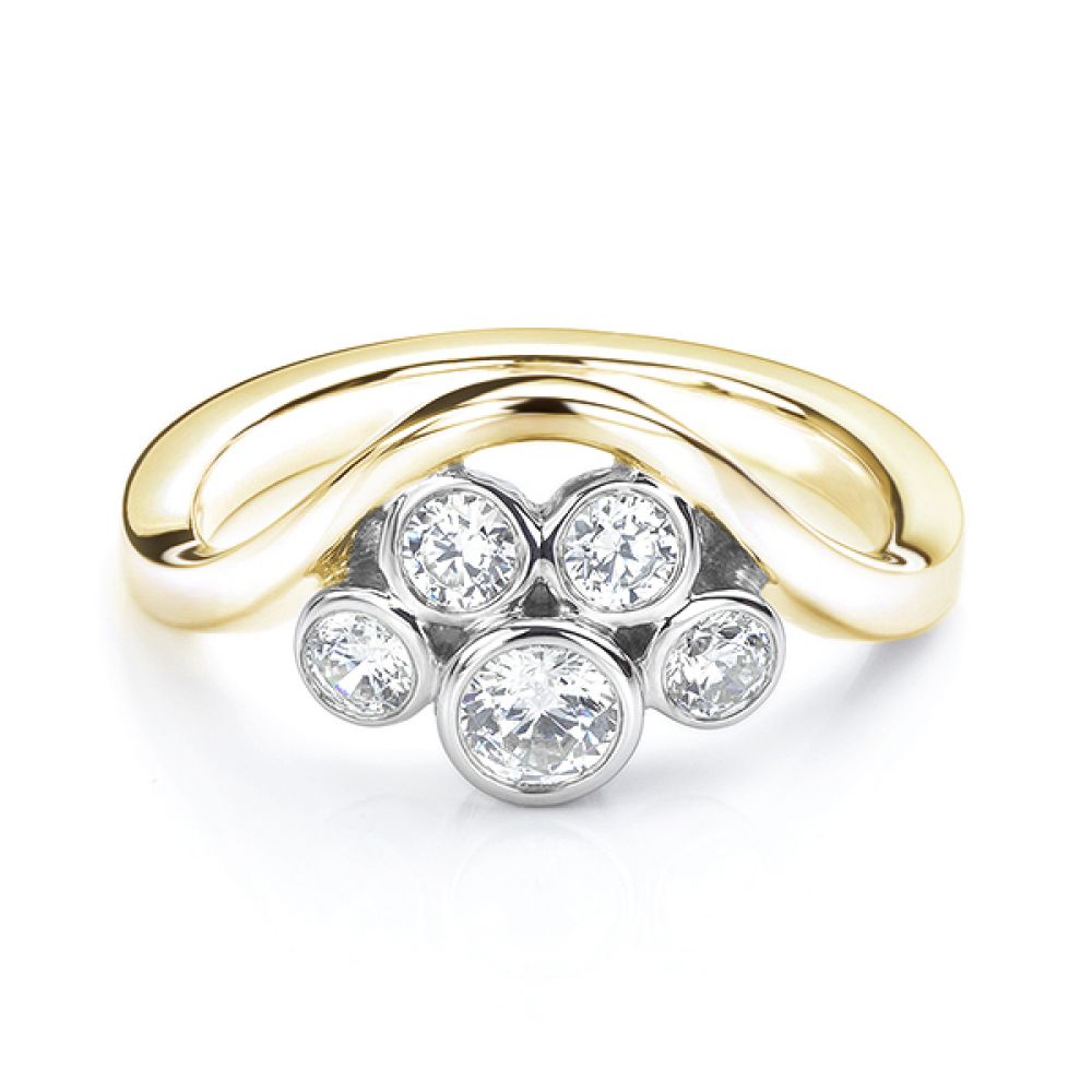 Odessa 5 Stone Diamond Bubble Ring