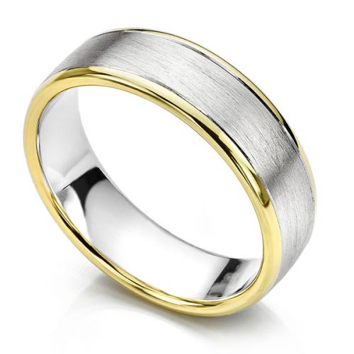 Two Colour Gold Wedding Rings