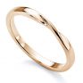 Ribbon Twist Wedding Ring - Twisted Plain Shaped Wedding Ring