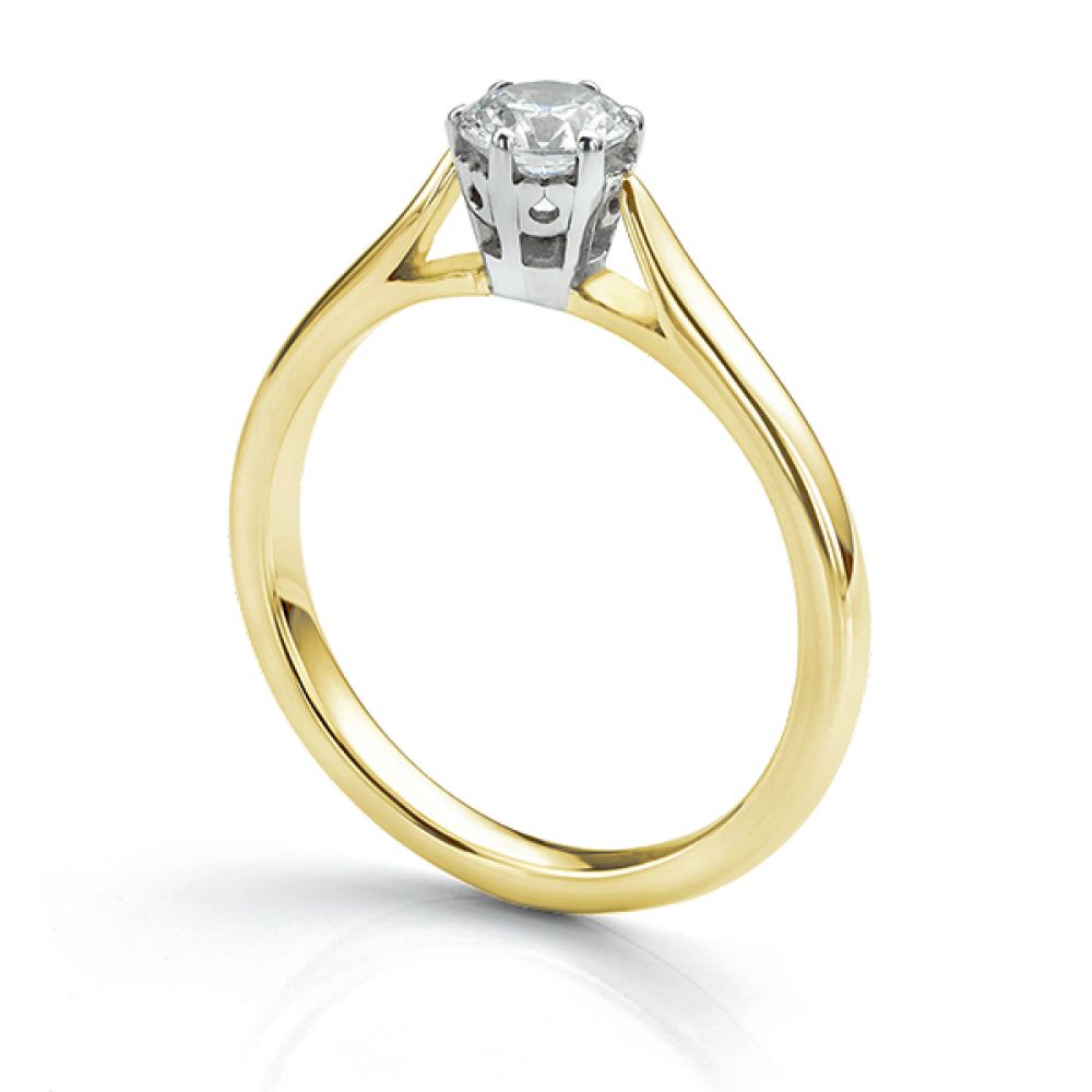 Beatrice 6 Claw Crown Setting Engagement Ring