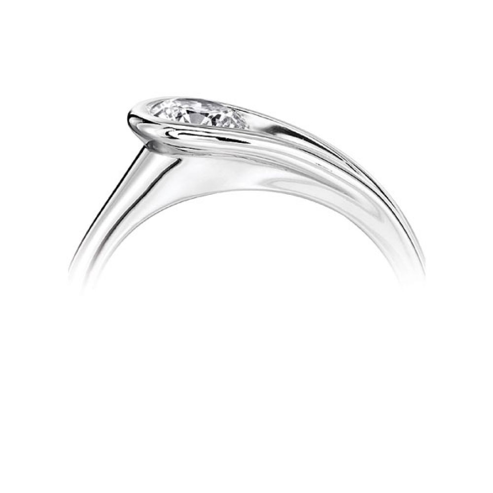 Loop Bezel Round Solitaire Engagement Ring