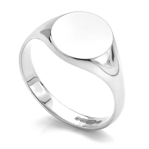 Medium Round Engraveable Signet Ring