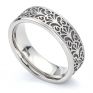 Baroque Patterned Titanium Wedding Ring