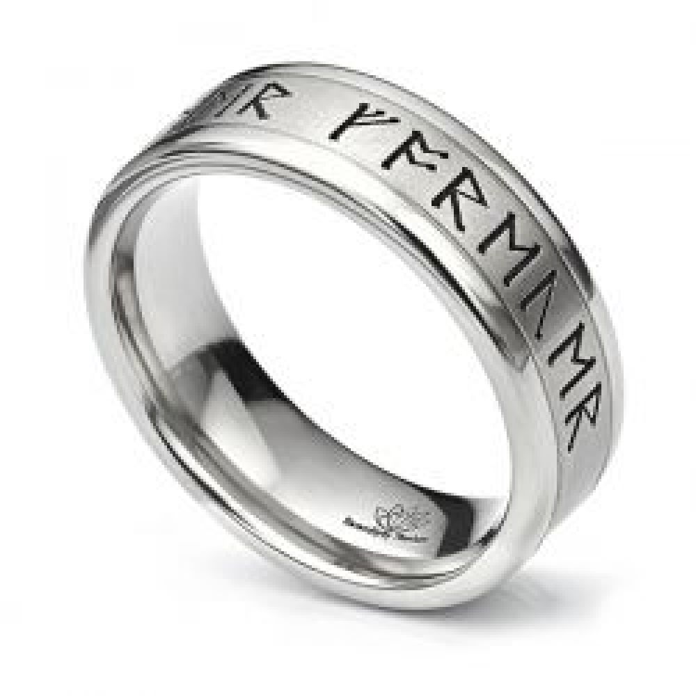 Rune Wedding Ring | Rune Engraved Wedding Ring