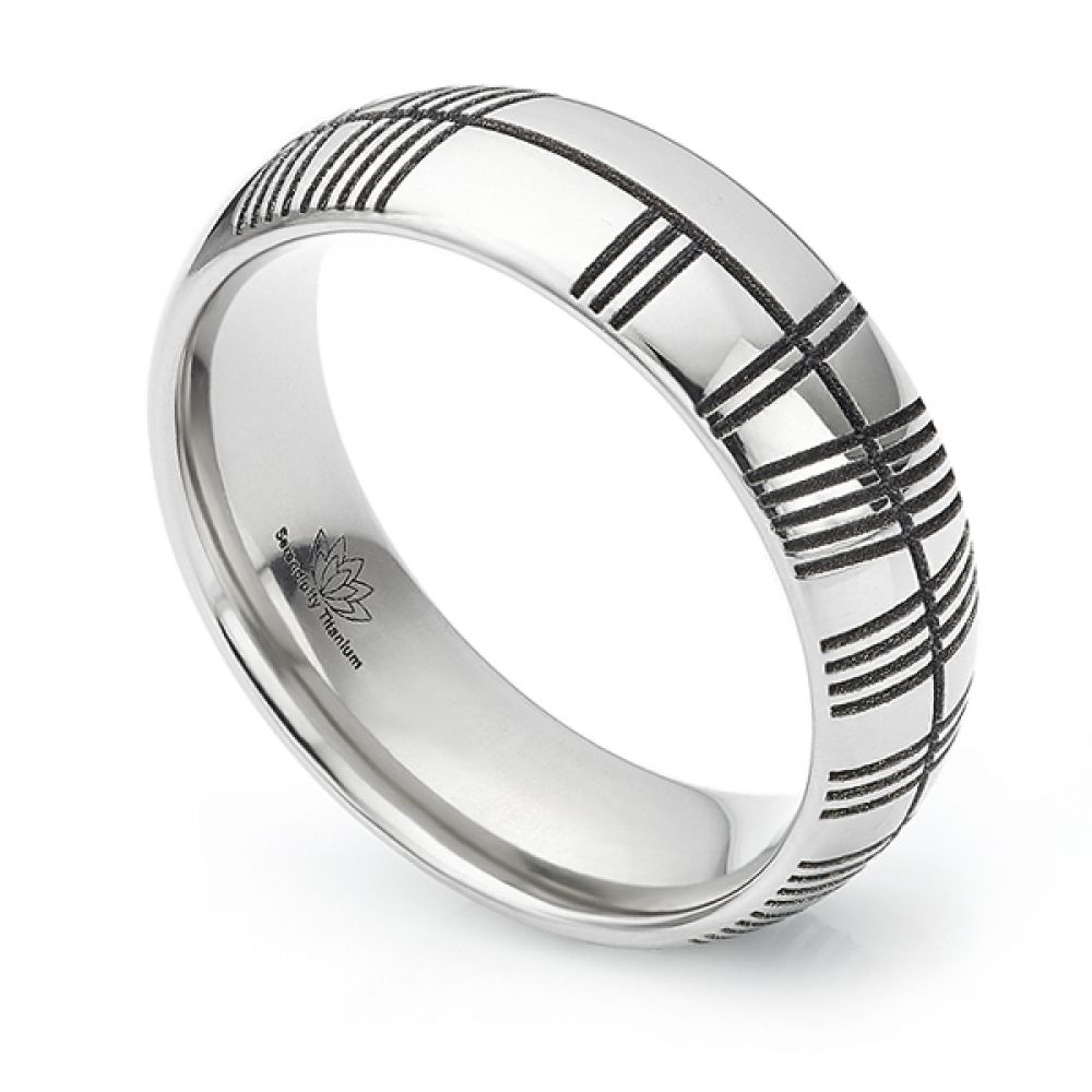 Ogham Wedding Ring | Ogham Engraved Wedding Ring