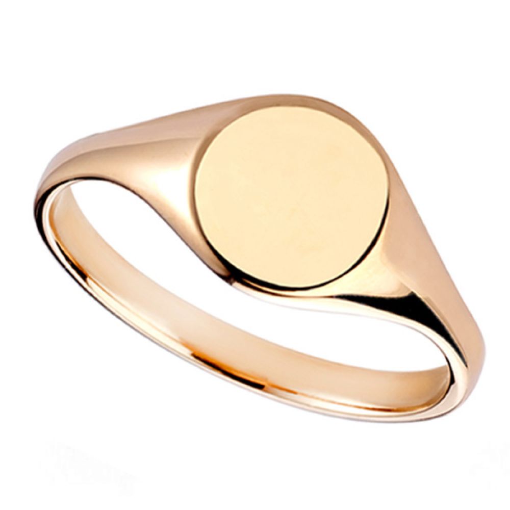 Small Oval Engravable Signet Ring