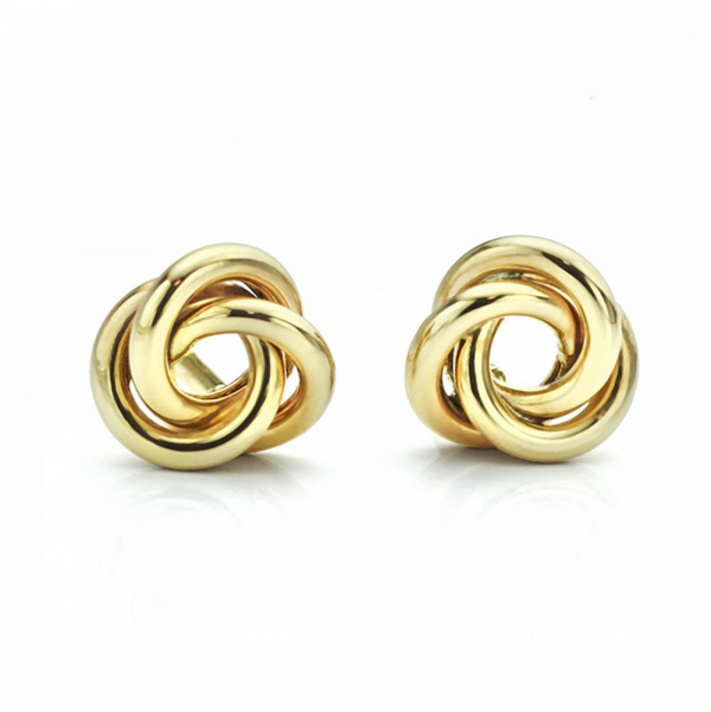 Yellow Gold Knot Stud Earrings Yellow Gold Knot Stud Earrings
